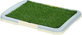 PawHut toaleta pro štěňata toaleta pro psy umělá tráva 63x48,5 cm, modrá, ideální řešení pro interiér i exteriér | Aosom.de