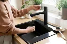 Hansgrohe Zesis M33 - Dřezová baterie s výsuvnou sprškou matná černá