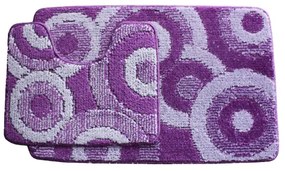 Ervi koupelnová předložka fialová CLC Comfort,2 set