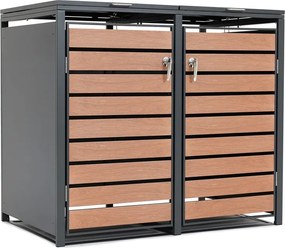 Skříň pro 2 odpadkové koše 120l nebo 240l Bremen CoverTech