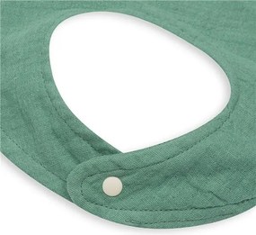 Mušelínový dětský bryndák New Baby green