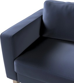 Potah na pohovku IKEA Karlstad, 3-místná, rozkládací barva tmavě modrá látka sametová