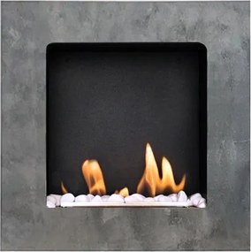 BIOFLAME biokrb Easy XS Open Imitace Beton 40x40 cm