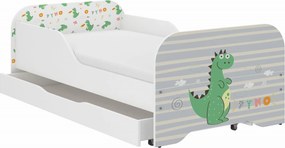 Wooden Toys Dětská postel MIKI 160x80 DINO