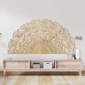 Luxusní dřevěný obraz mandaly - Elegantní nástěnná dekorace I SENTOP PR0371