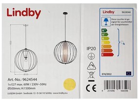 Lindby Lindby - Lustr na lanku KORIKO 1xE27/60W/230V LW0878