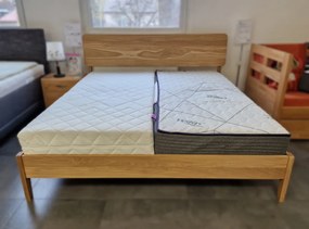 Slee Skagen postel - dub rustikální 180 x 200 cm - výprodej z expozice Moření: Olej natur, Rozměr: 180 x 200 cm