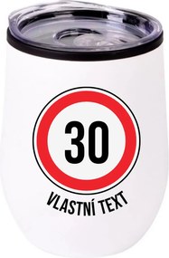 Personalizovaný termohrnek "BOWL" - narozeninová dopravní značka