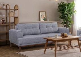 Hanah Home Třímístná pohovka BALERA s křeslem šedá 223 cm