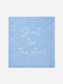 Sinsay - Povlak na polštář s nápisem „Shoot for the stars“ - světle modrá