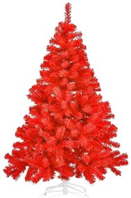 Červený umělý vánoční stromek, 150cm 415 větví