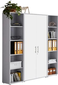 XXXLutz SKŘÍŇ NA ŠANONY, šedá, bílá, 173/186/33 cm MID.YOU - Online Only kancelářský nábytek - 001067007804