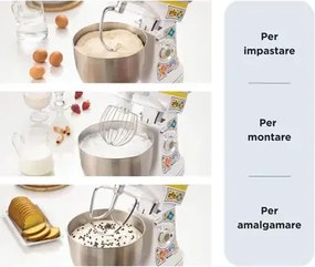 Ariete 15880C Capri bílá, světle modrá / Stolní mixér / 1200 W / 5.5 l