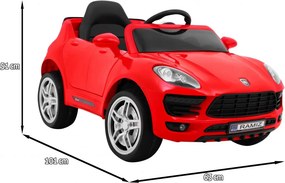 Ramiz Elektrické autíčko Turbo-S SUV pro děti červené + dálkové ovládání