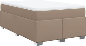 Box spring postel s matrací cappuccino 120x190 cm umělá kůže 3285204