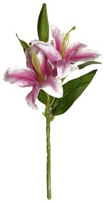 Umělá lilie fialová, 42 cm