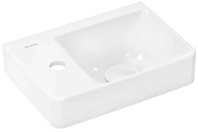 Hansgrohe Xelu Q - Umývátko 36x25 cm, bez přepadu, otvor pro baterii vlevo, SmartClean, bílá 61085450