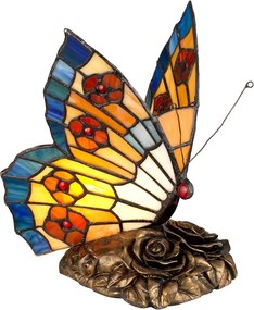 Tiffany lampa motýl Elstead QZ-OBUTTERFLY-TL