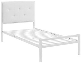 Hanna kovový postelový rám s roštem jako dárek, ve více rozměrech a barvách - bílý 90x200 cm