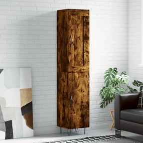 vidaXL Skříň highboard 34,5 x 34 x 180 cm kompozitní dřevo [3200164] Barva: kouřový dub