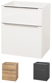 Mereo Mailo, koupelnová skříňka 61 cm, bílá, dub, antracit Mailo, koupelnová skříňka 61 cm, antracit Varianta: Mailo, koupelnová skříňka 61 cm, bílá