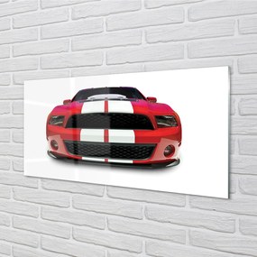 akrylový obraz Červené sportovní auto 100x50 cm