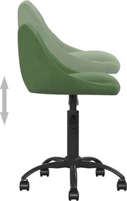 Kancelářská židle tmavě zelená samet 3088849