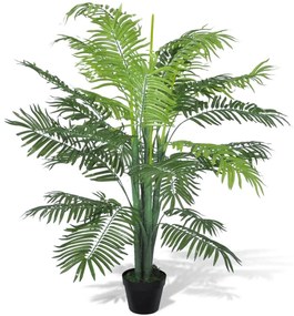 vidaXL Umělá datlová palma v květináči 130 cm