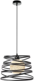 Toolight - Moderní závěsné svítidlo 1xE27 181691, černá, OSW-00109