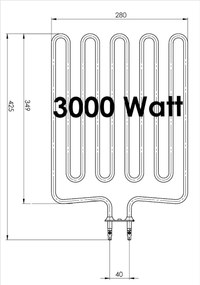 Sawo finland SAWO SCA300 – topné těleso 3 000 W pro saunová kamna