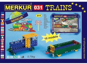 Merkur 31 trains železniční modely - 10 modelů, 211 dílů