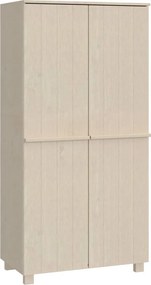 vidaXL Šatní skříň HAMAR 89 x 50 x 180 cm masivní borovice [340480] Barva: světle šedá
