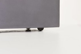 Květináč ELEMENTO na kolečkách, sklolaminát, šířka 88 cm, beton design šedá
