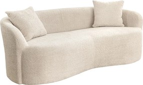Designová 2-místná pohovka Vardinon 178 cm šampaňská béžová