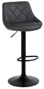 BPS-koupelny Barová židle Xena , černá ekokůže-černá