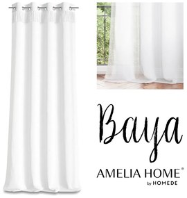 Záclona AmeliaHome Baya bílá