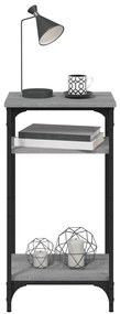 Odkládací stolek šedý sonoma 40 x 30 x 75 cm kompozitní dřevo - Default Title