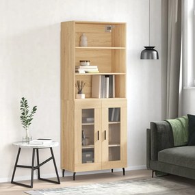 vidaXL Skříň highboard 69,5 x 34 x 180 cm kompozitní dřevo [3189340] Barva: Betonová šedá