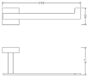 OMNIRES 8151BCR - Držák toaletního papíru LIFT lesklý chrom