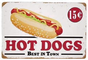 Kovová cedule Hot-Dog Best