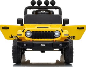 LEAN CARS Akumulátorové vozidlo Jeep Rubicon DK-JWR558 24 V, žluté