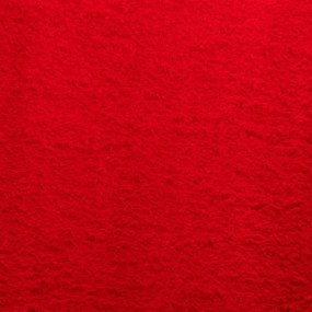 Koberec HUARTE krátký vlas měkký a pratelný červený 200x200 cm - Default Title