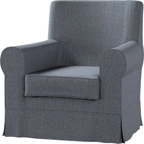 Potah na křeslo IKEA Ektorp Jennylund barva šedá látka pletený vzor