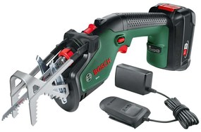 Bosch - 18V AKU mečová pila, 1x aku 2,0 Ah Li-Ion, nabíječka 0600861A00