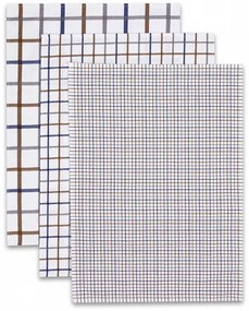 SVITAP sleep well Utěrka Extra savá 50x70 Káro mix modrá 3 ks