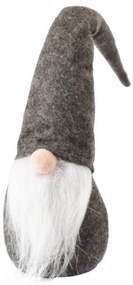 Vánoční skřítek WINTER GNOME 30 cm, šedý