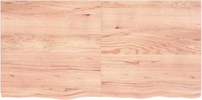 Koupelnová deska hnědá 120x60x(2-4) cm ošetřený masivní dřevo 3156143