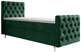 Jednolůžková postel 80 cm Clinton Bonell (smaragdová) (s roštem, bez úl. prostoru). 1082128