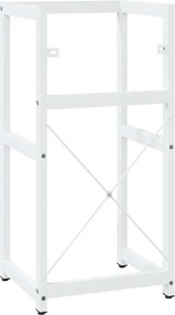 Koupelnový regál pod umyvadlo bílý 40 x 38 x 83 cm železo 338496