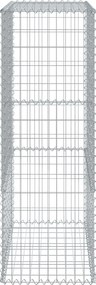 Gabionový koš s víkem 300 x 50 x 150 cm pozinkované železo 3295156